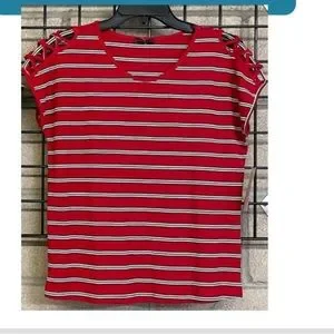 Shiela Rose | Tops | Nwt Shiela Rose Womens Striped Large Top With ...